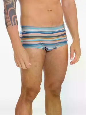 AMIR SLAMA Striped Swim Trunks