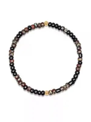 NIALAYA JEWELRY Japanese Miyuki Beaded Bracelet - Black