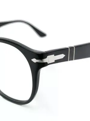 Persol Round-frame Optical Glasses - Black