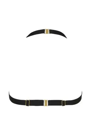 MAISON CLOSE Fatale Open Triangle Bikini Top - Black