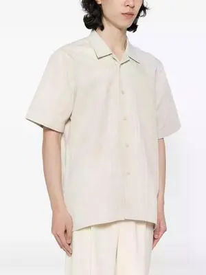 Eleventy Bowling-collar Short-sleeve Shirt