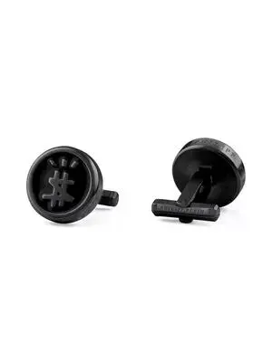 Philipp Plein Logo-engraved Cufflinks