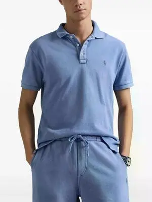 Polo Ralph Lauren Polo-pony-motif Polo Shirt - Blue