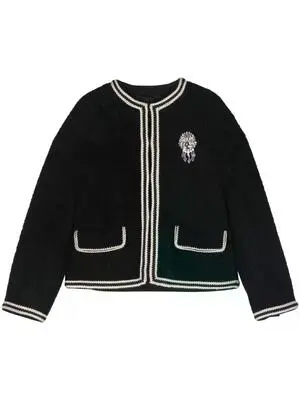 Gucci Brooch-detail Tweed Jacket