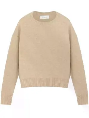 YVES SALOMON Knitted Lambswool Jumper - Neutrals