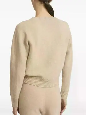 YVES SALOMON Knitted Lambswool Jumper - Neutrals