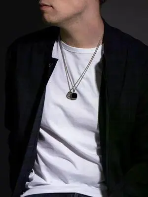 John Varvatos Black Onyx Pendant Necklace