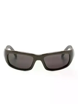 Balenciaga Hamptons Rectangle-frame Sunglasses - Brown