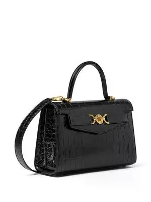 Versace Medusa '95 Croc-effect Leather Tote Bag