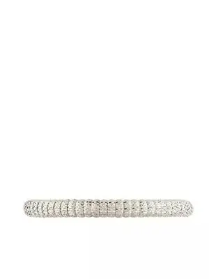 OFFICINA BERNARDI 18kt White Gold Emerald And Diamond Bracelet - Silver