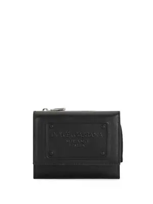 Dolce & Gabbana Logo-embossed Leather Wallet - Black
