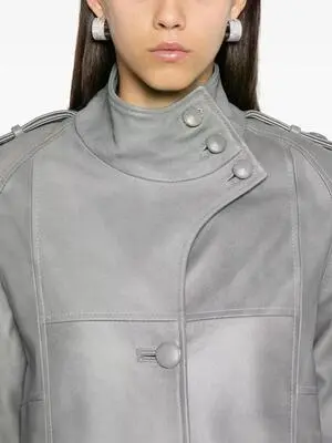 MANOKHI Kylen Leather Trench Coat