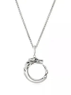 John Hardy Sterling Naga Necklace With Blue Sapphire - Silver