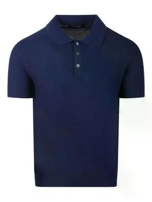 Tagliatore Cotton Polo Shirt - Blue
