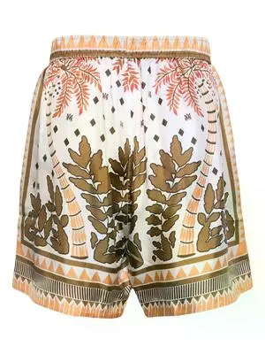 Amiri Palm Tree Silk Shorts