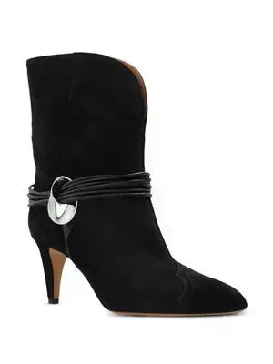 Isabel Marant Étoile Suede Embellished Ankle Boots