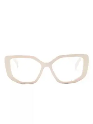 Prada Geometric-frame Glasses - Neutrals