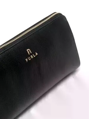 Furla Camelia L Leather Makeup Bag - Black
