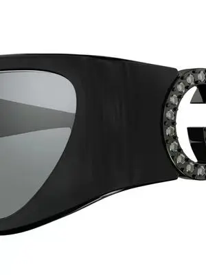 Gucci Oval-frame Sunglasses - Black