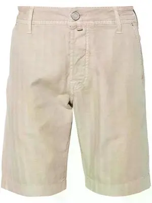 Jacob Cohen Lou Herringbone Shorts Neutrals