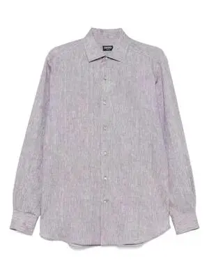 Zegna Oasi Lino Shirt - Grey