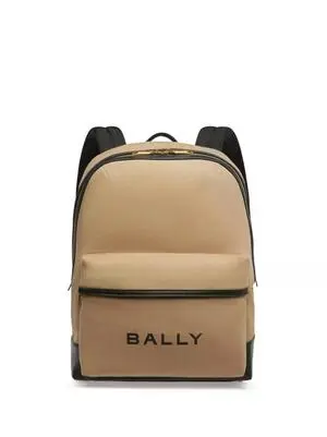 Bally Logo-print Backpack - Neutrals