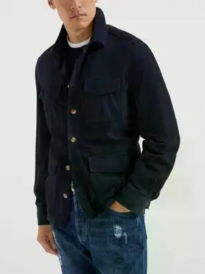 Brunello Cucinelli Leather Shirt Jacket