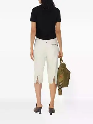 Burberry Ruched Cotton T-shirt With Equestrian Knight Design - Black