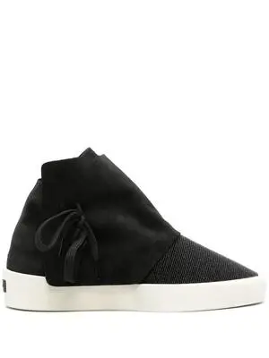 Fear Of God Moc Bead-detail Suede Sneakers - Black