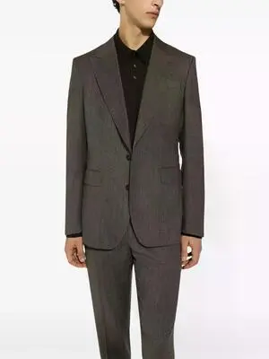 Dolce & Gabbana Pinstripe Single-breasted Jacket - Grey