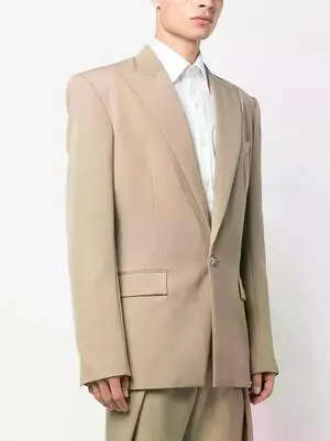 Balmain Single-breasted Wool Suit Jacket