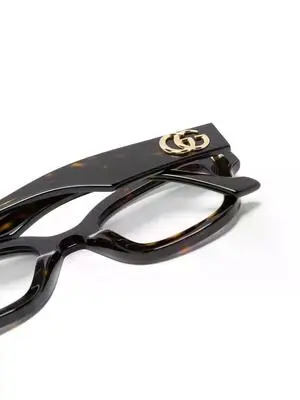 Gucci Double G Round-frame Glasses