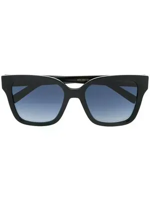 Marc Jacobs Rectangular Chunky Frame Sunglasses - Black