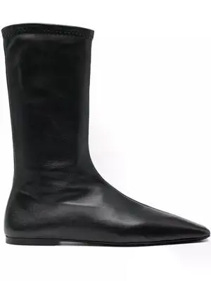 TOTEME Leather Sock Boots