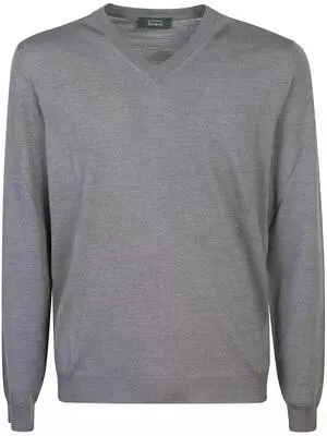 ZANONE V-neck Sweatshirt - Grey