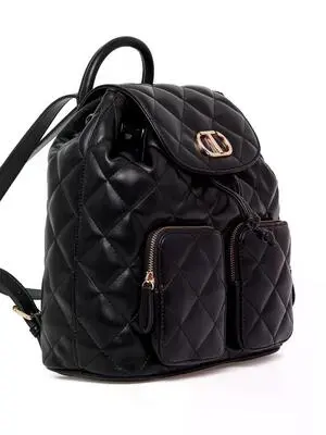 TWINSET Quilted Backpack With Logo Plaque