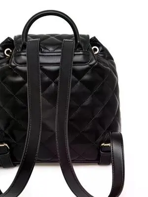 TWINSET Quilted Backpack With Logo Plaque