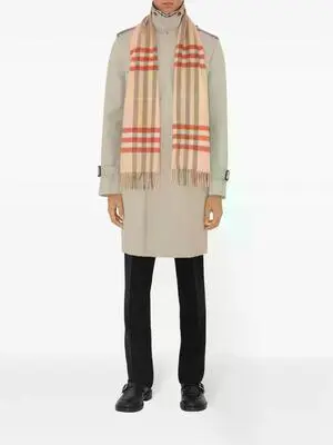 Burberry Check Cashmere Scarf - Pink