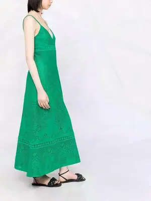 Valentino Garavani Heavy Lace Long Dress