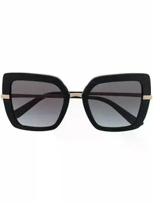 Dolce & Gabbana Embossed Square-frame Sunglasses