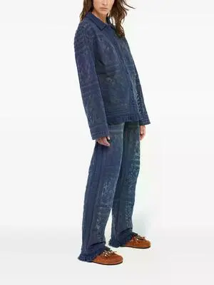Alanui Fringed Open Knit Trousers