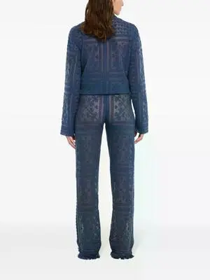 Alanui Fringed Open Knit Trousers