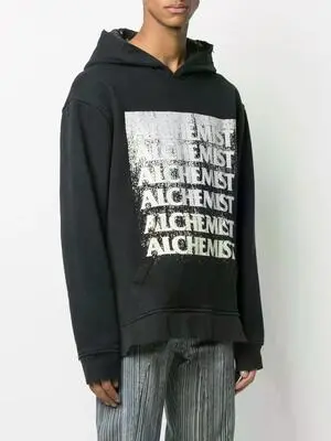 Alchemist Vintage-effect Logo Hoodie