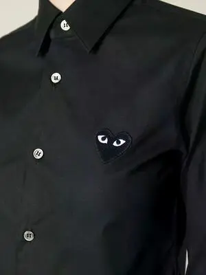 Play Comme Des Garcon Embroidered Heart Shirt