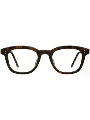 Thom Browne Rectangular-frame Sunglasses - Brown