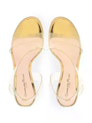 GIANVITO ROSSI 70mm Metropolis Leather Sandals - Neutrals