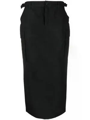 Wardrobe.NYC Striped Mid-calf Skirt