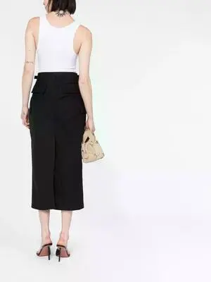 Wardrobe.NYC Striped Mid-calf Skirt