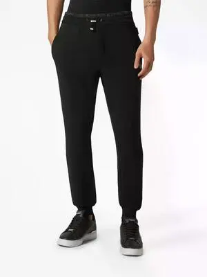 Philipp Plein Logo-patch Drawstring Track Pants - Black