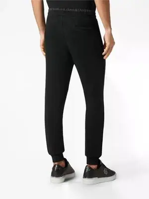 Philipp Plein Logo-patch Drawstring Track Pants - Black